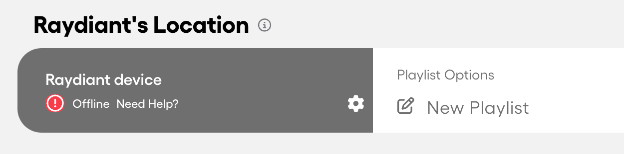 What does it mean when my ScreenRay is "Offline" in the Dashboard?