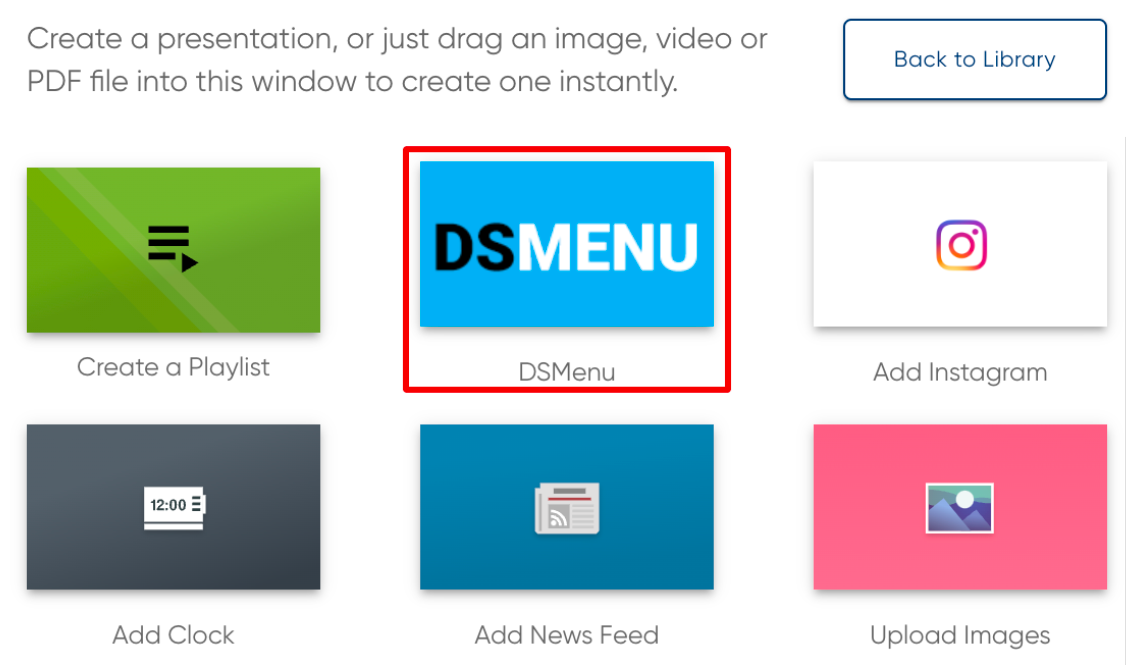 How do I display my DSMenu menus on my Raydiant screens?