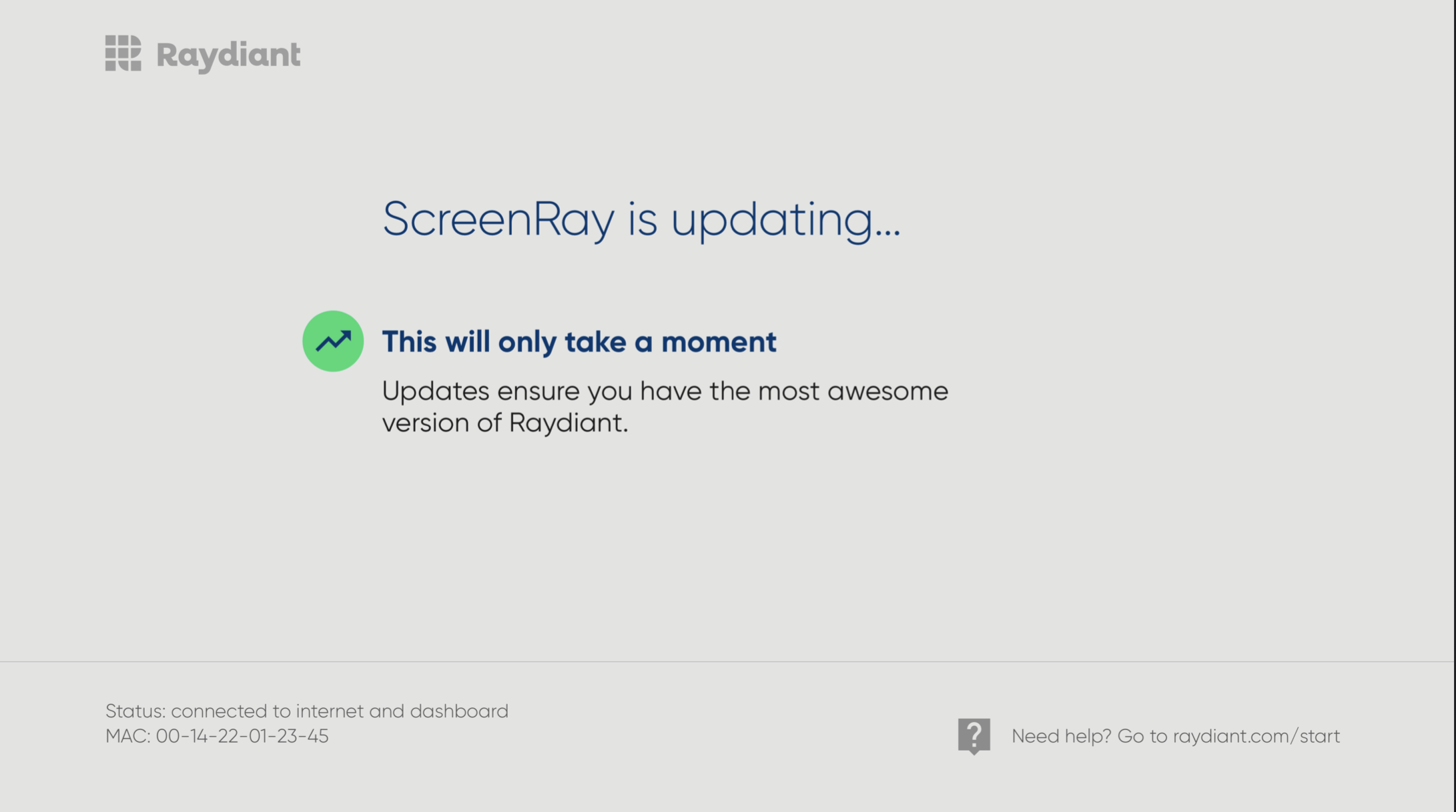 How do I set up Raydiant for the first time?