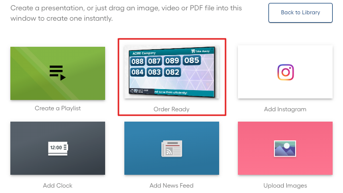 How do I display OrderReady on my Raydiant screens?