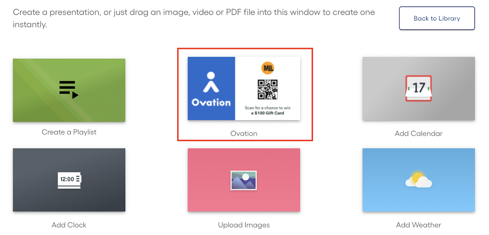 How do I display Ovation on my Raydiant screens?