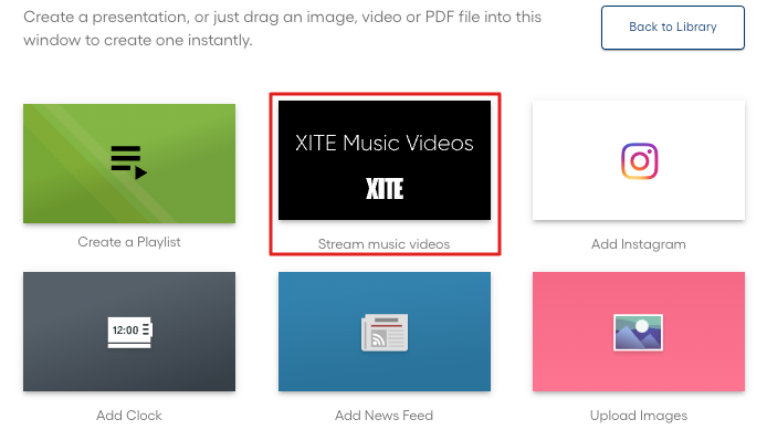How do I stream Xite's music videos to my screens?