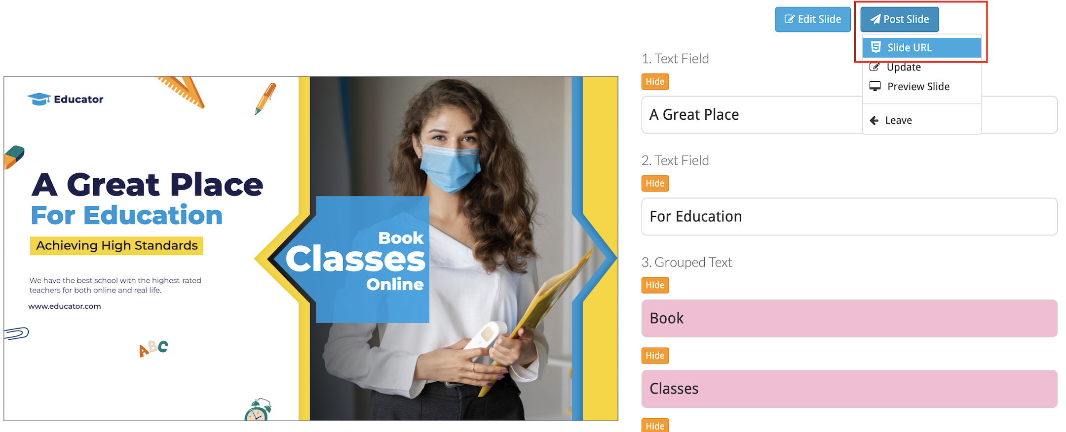How do I display Sodaclick on my Raydiant screens?
