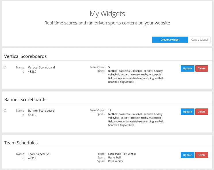 How do I display ScoreStream scoreboards on my Raydiant screens?