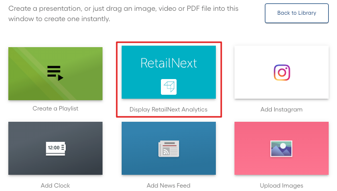 How do I display RetailNext Occupancy Tracking on my Raydiant screens?