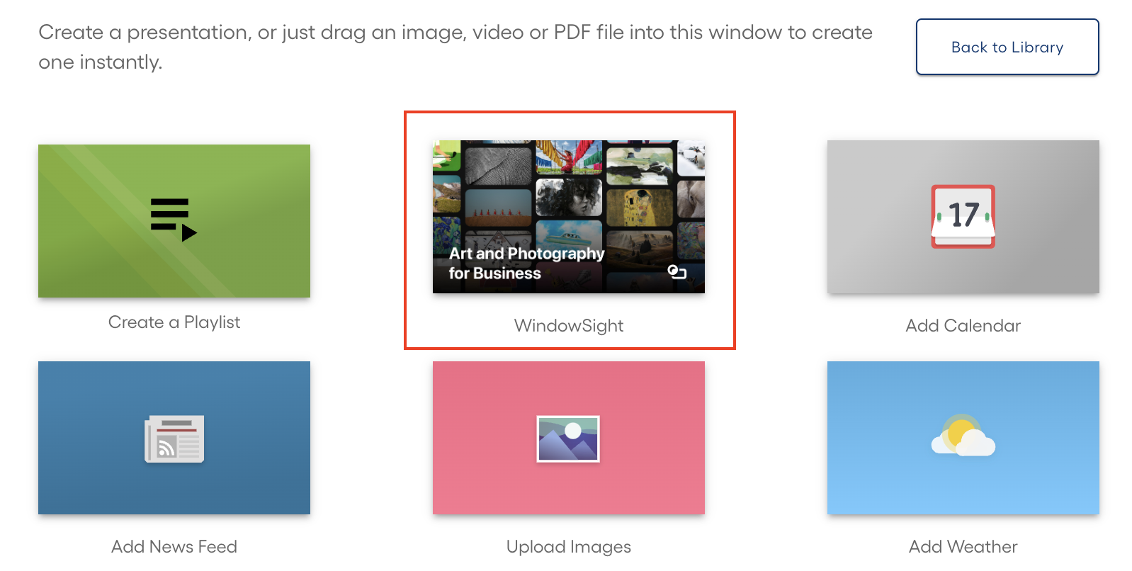 How do I display WindowSight on my Raydiant screens?