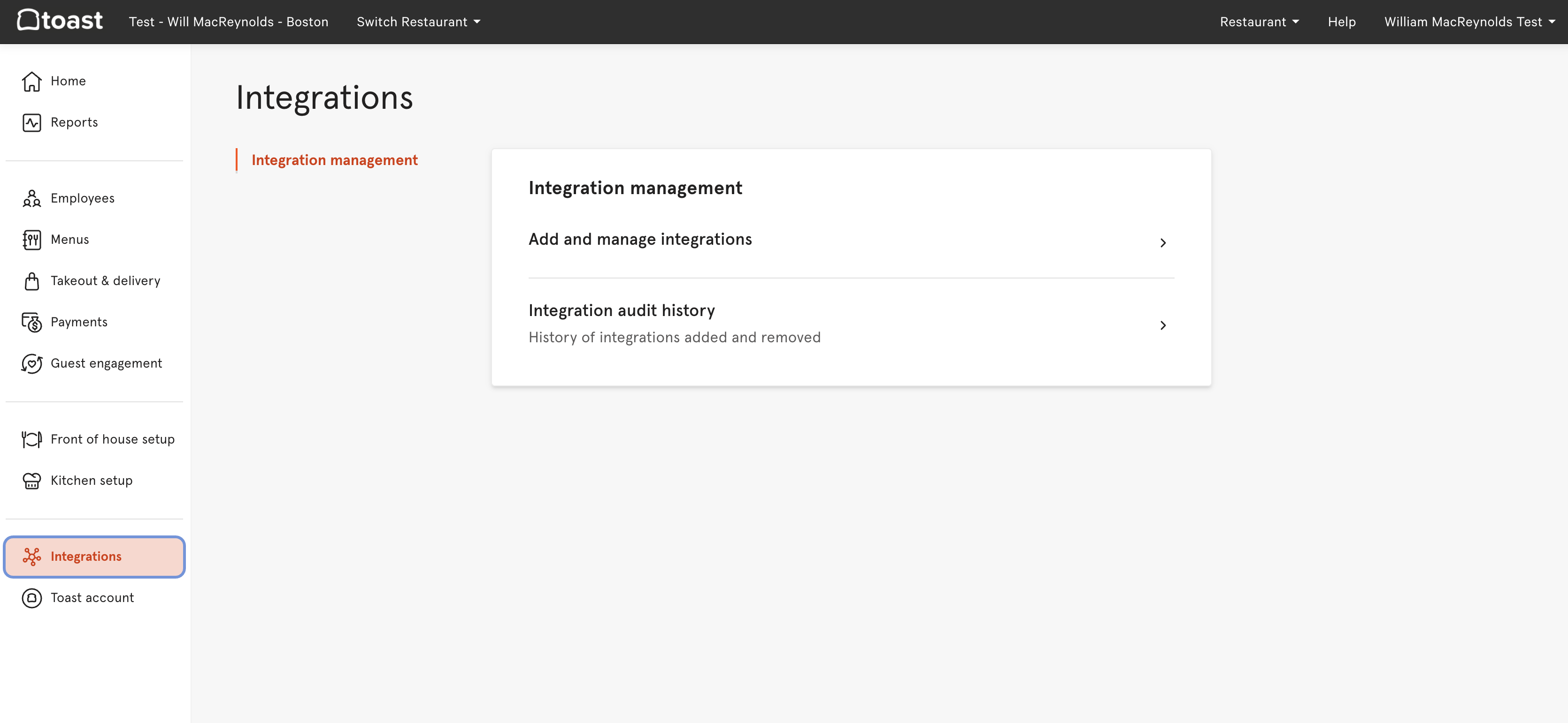 How do I display Toast menus on my Raydiant screens?