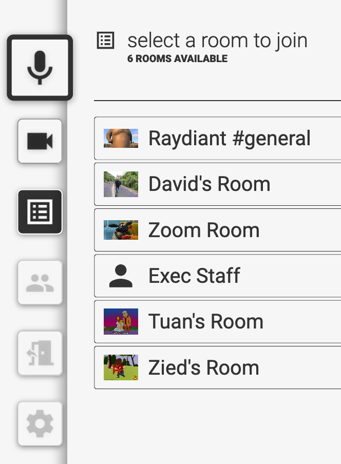 How do I display Virtual Rooms on my Raydiant screens?